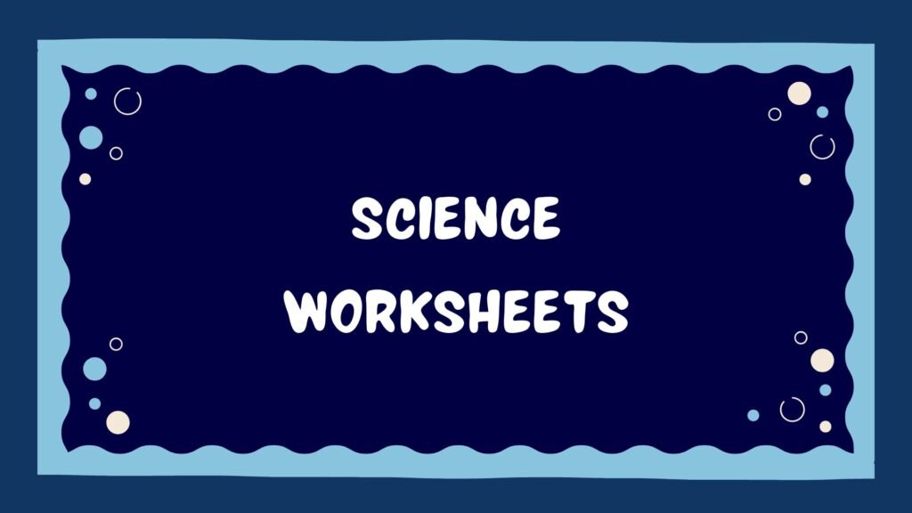 Science Worksheets for Kindergarten | Learn with Ashaz