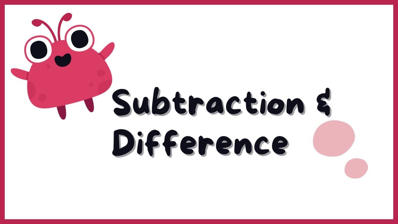 Subtraction and Difference Worksheet | Learn with Ashaz