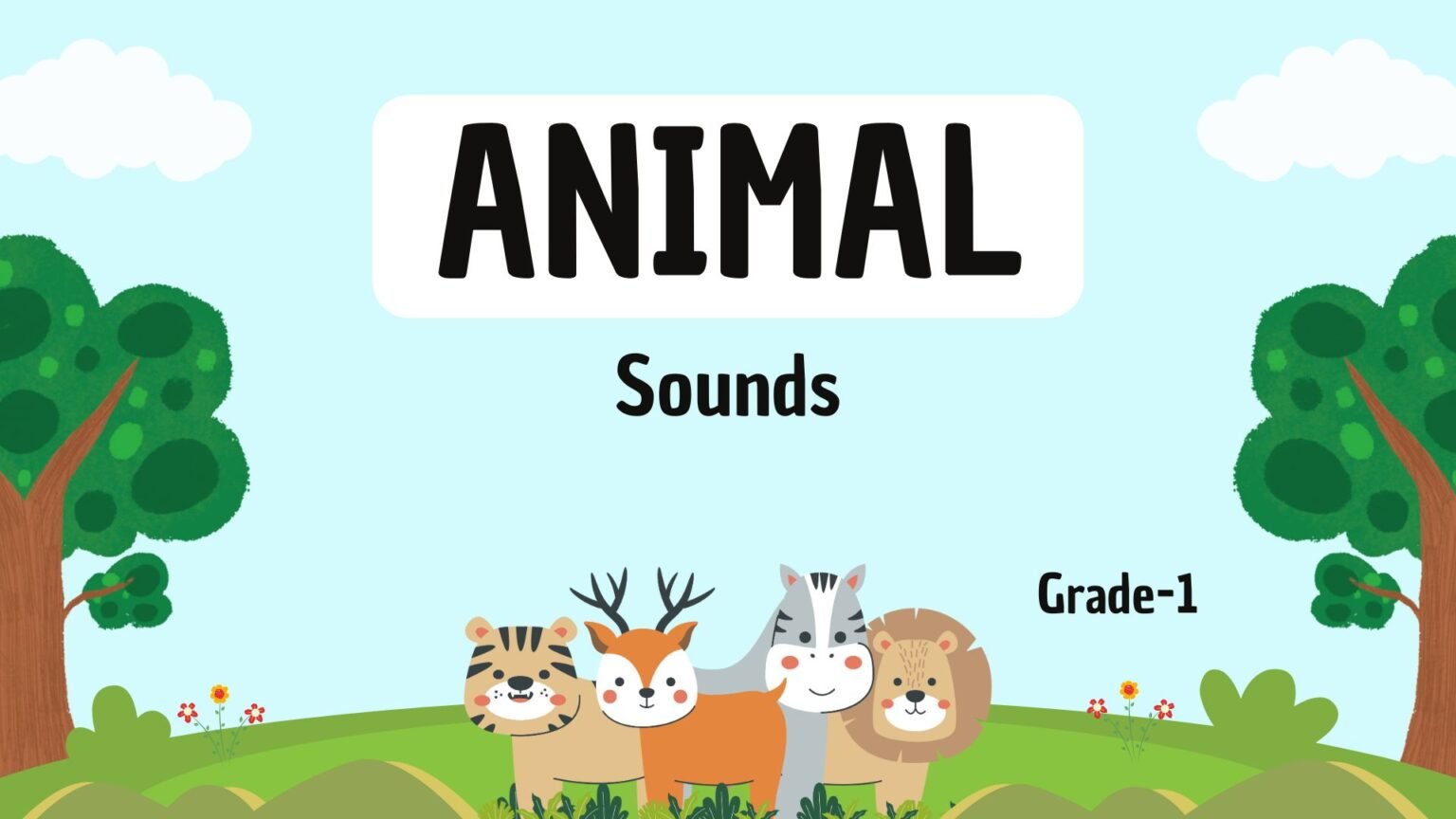 Animal Sounds – Grade 1 Worksheet | Learn with Ashaz